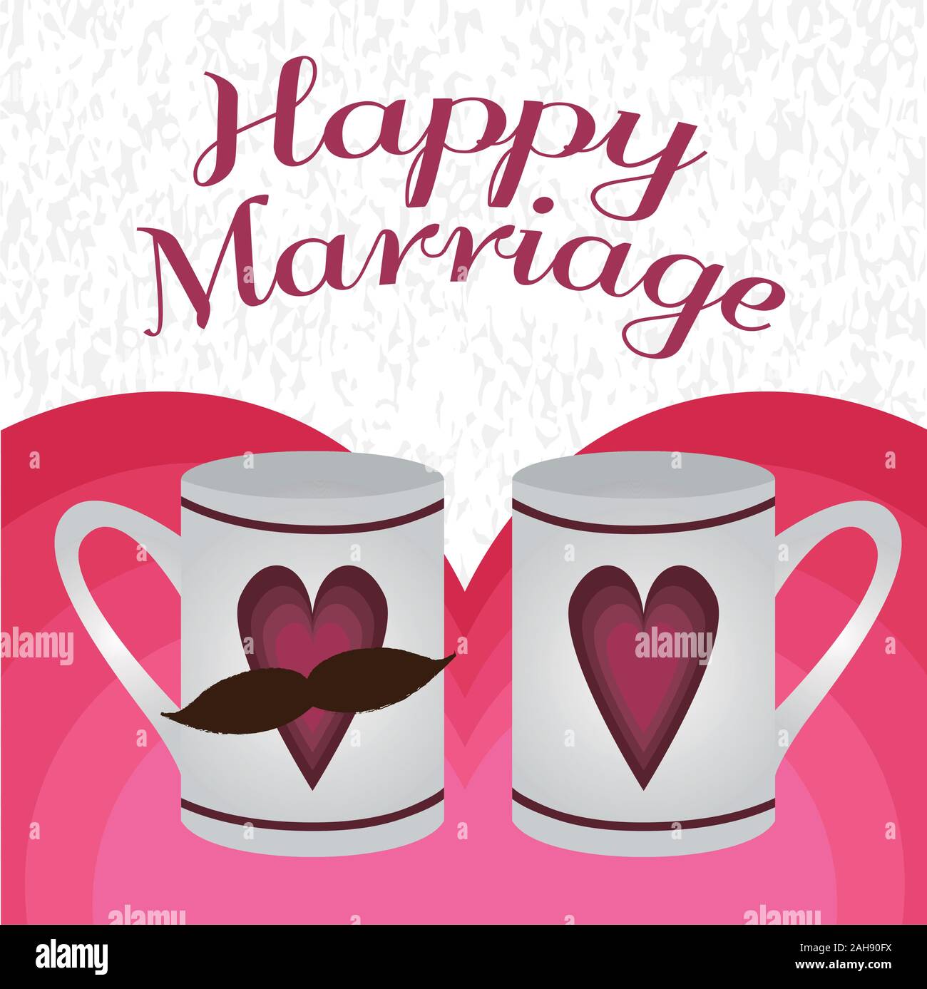 Happy marriage illustration Stock Vector Image & Art - Alamy