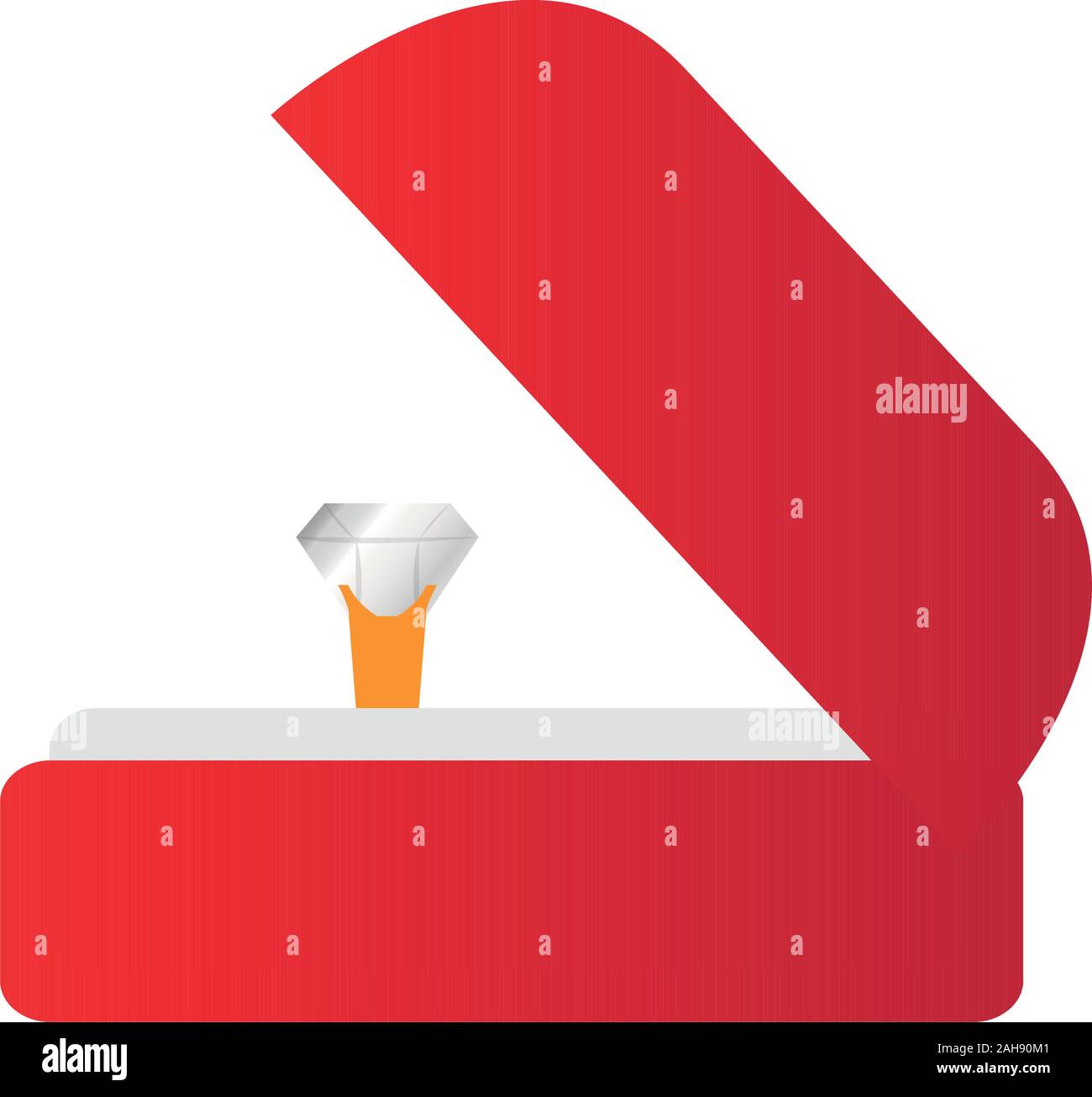 Engagement ring in a box Stock Vector Image & Art - Alamy