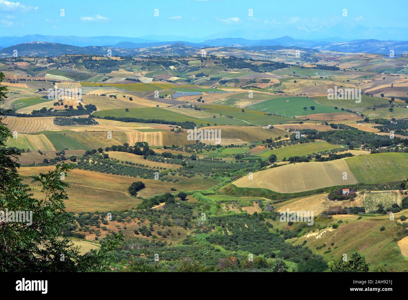 Sunny landscapes in the Molise countryside in southern Italy Stock ...