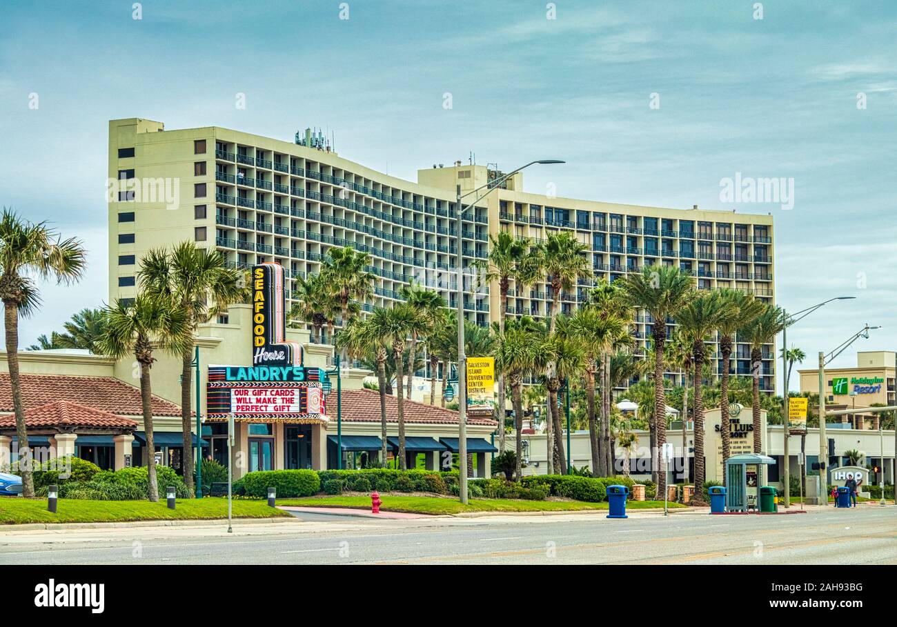 San Luis hotel and resort on Galveston Seawall Blvd in Galveston, Texas ...