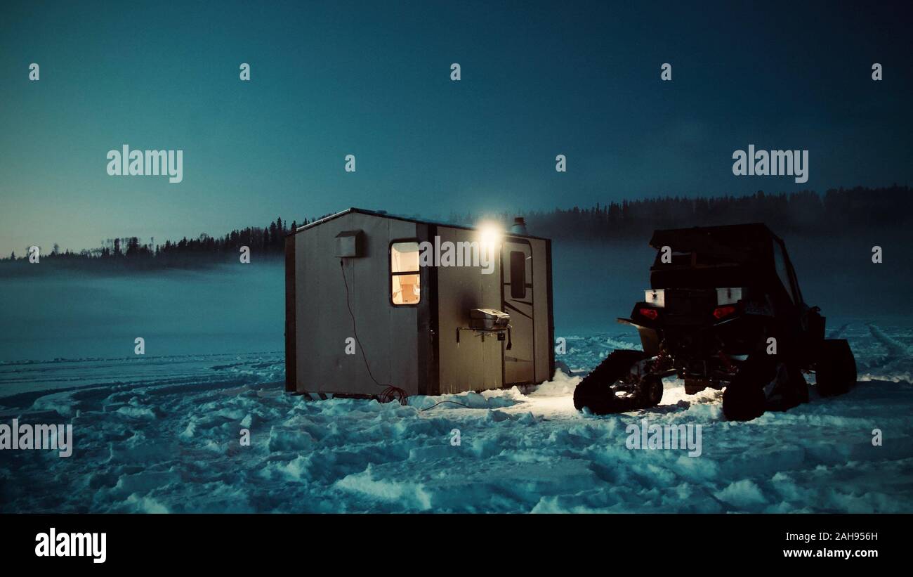 Ice Fishing House High Resolution Stock Photography and Images - Alamy