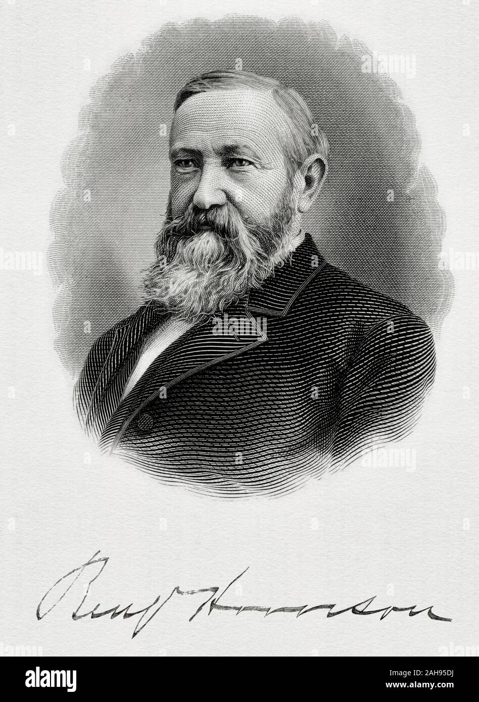 President Benjamin Harrison Stock Photo - Alamy