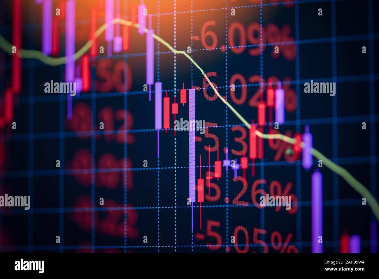 Stock crash market exchange loss trading graph analysis investment ...