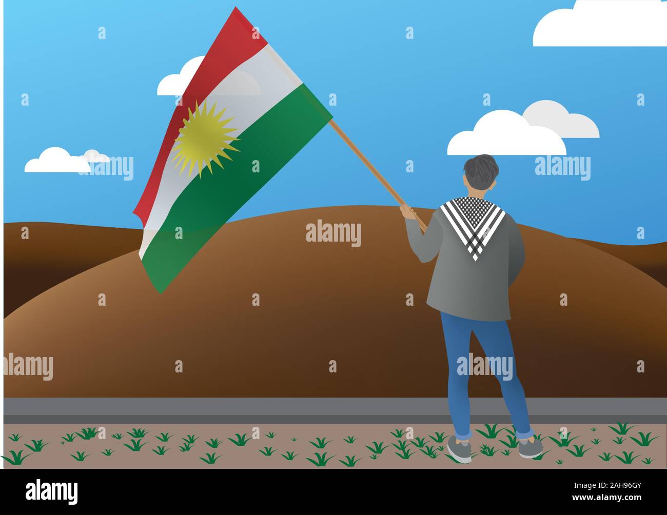 Child kurdistan Stock Vector Images - Alamy