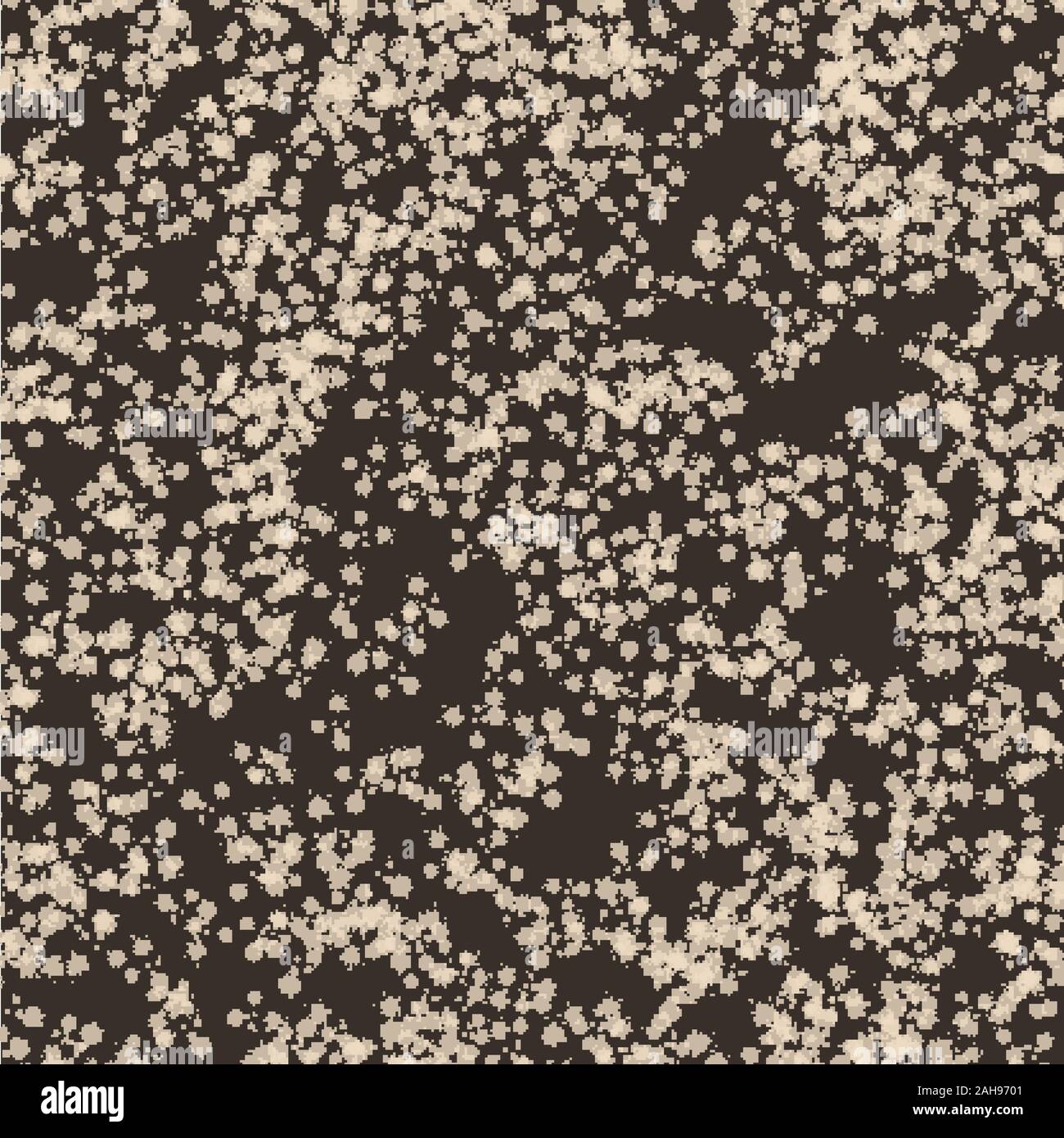 Beige dots blots on a brown background. Seamless texture for fabrics or ...
