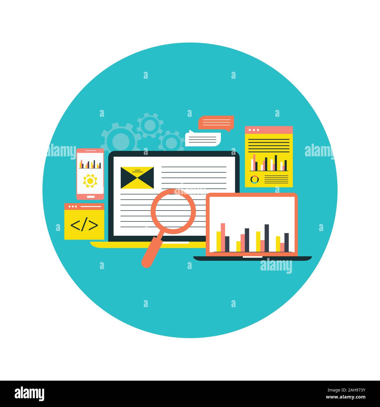 Concept global marketing illustration Cut Out Stock Images & Pictures ...