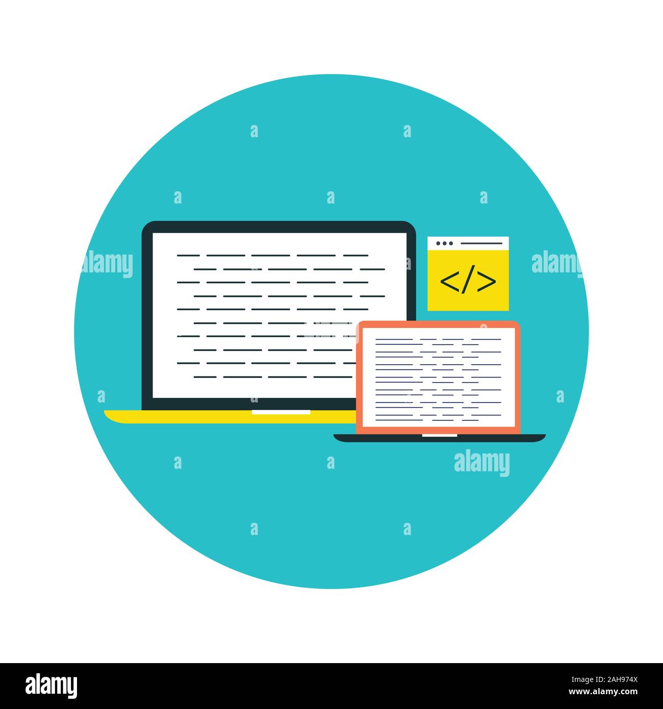 Coding and app development Cut Out Stock Images & Pictures - Alamy
