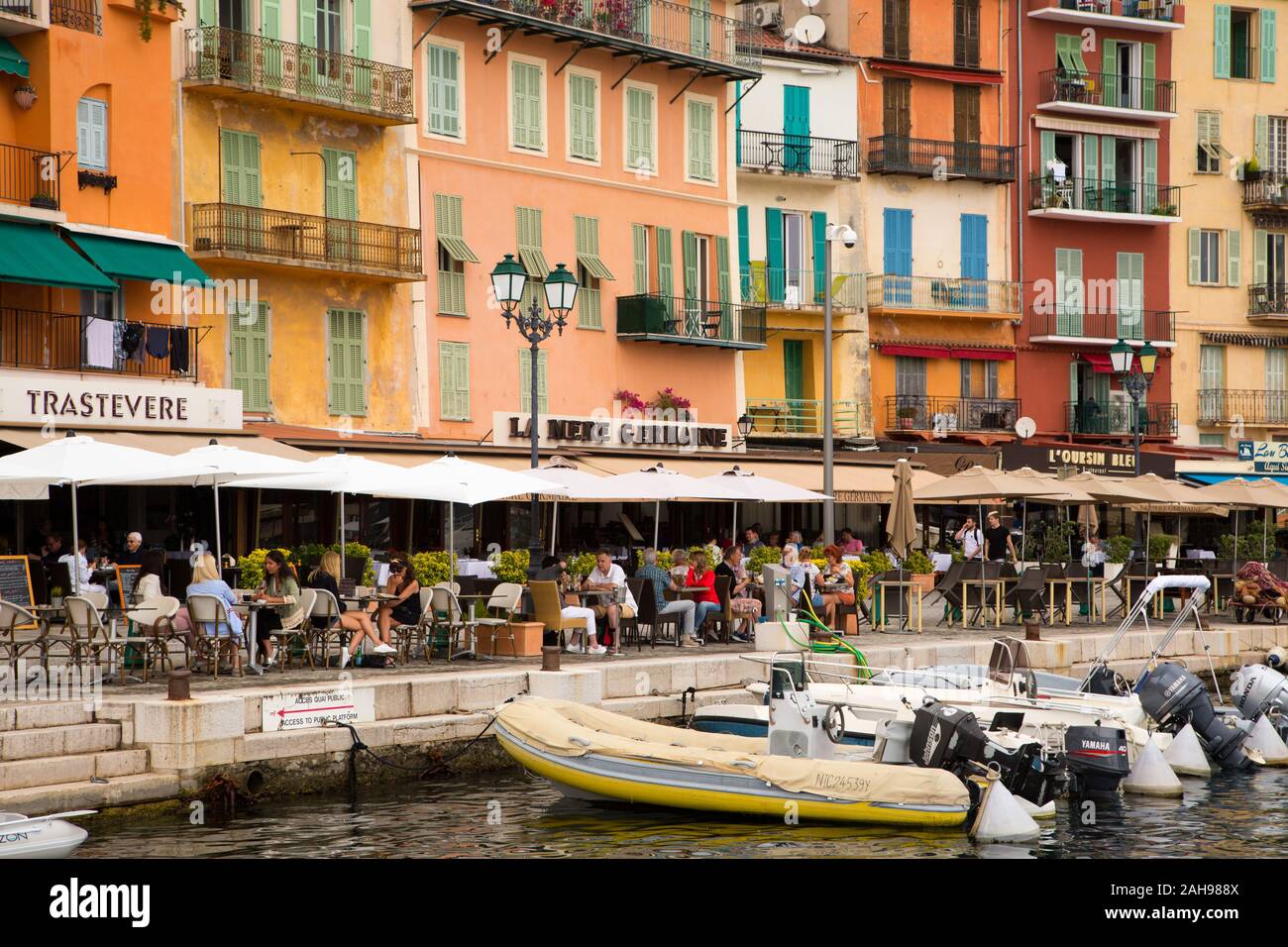 The idyllic French Riviera town of Villefranche-sur-Mer is a popular ...