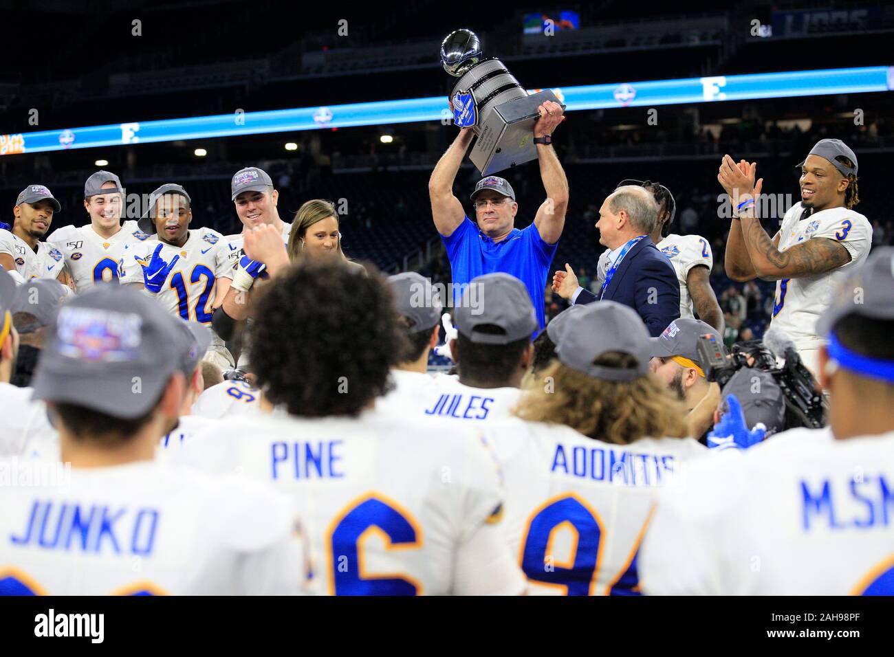 Detroit, Michigan, USA. 26th Dec, 2019. Pittsburgh Panthers head coach ...
