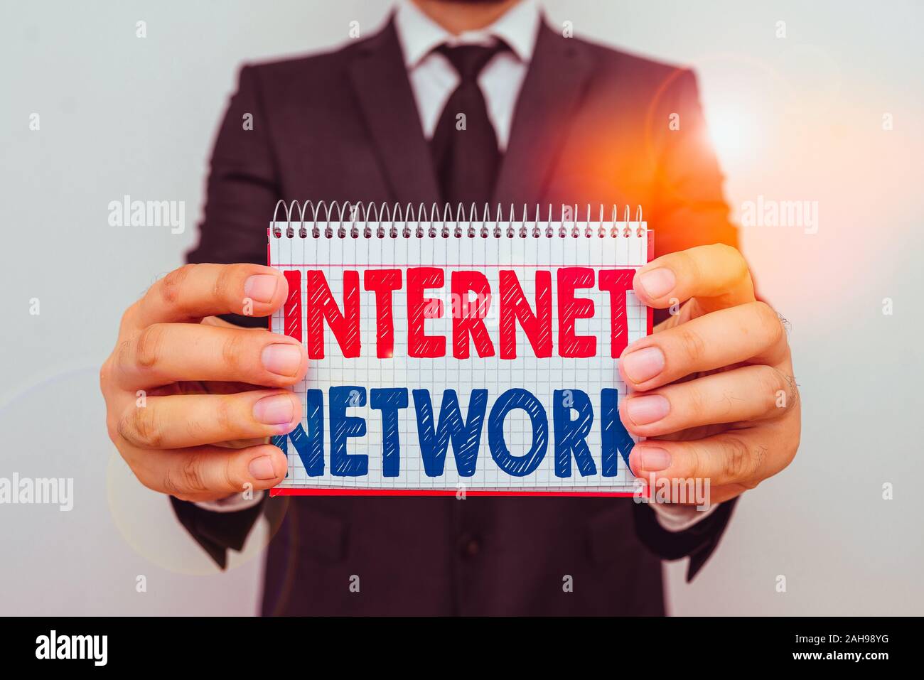 Writing note showing Internet Network. Business concept for connects ...