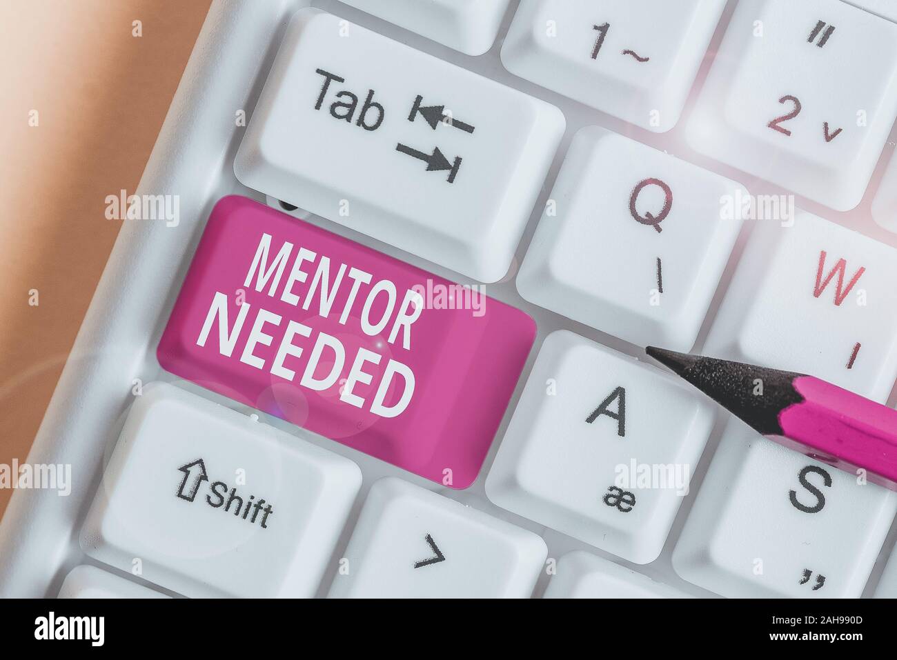 Writing note showing Mentor Needed. Business concept for wanted help ...