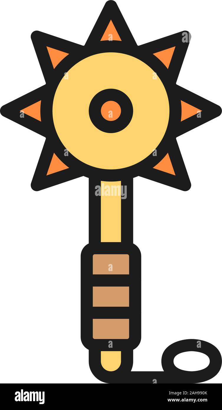 Mace, symbol of ukrainian national power, traditional weapons color ...