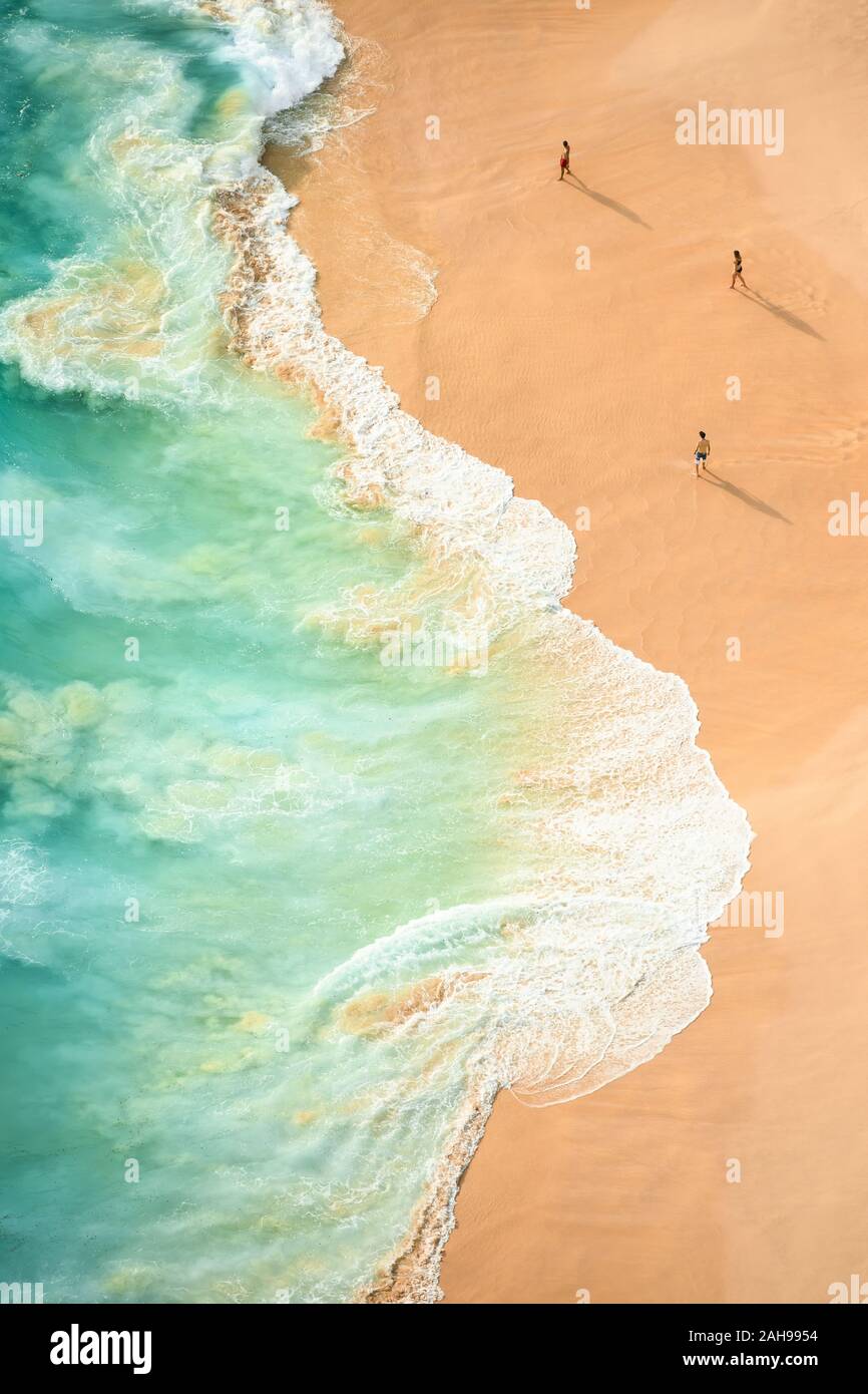 Beach from above people aerial hi-res stock photography and images - Alamy