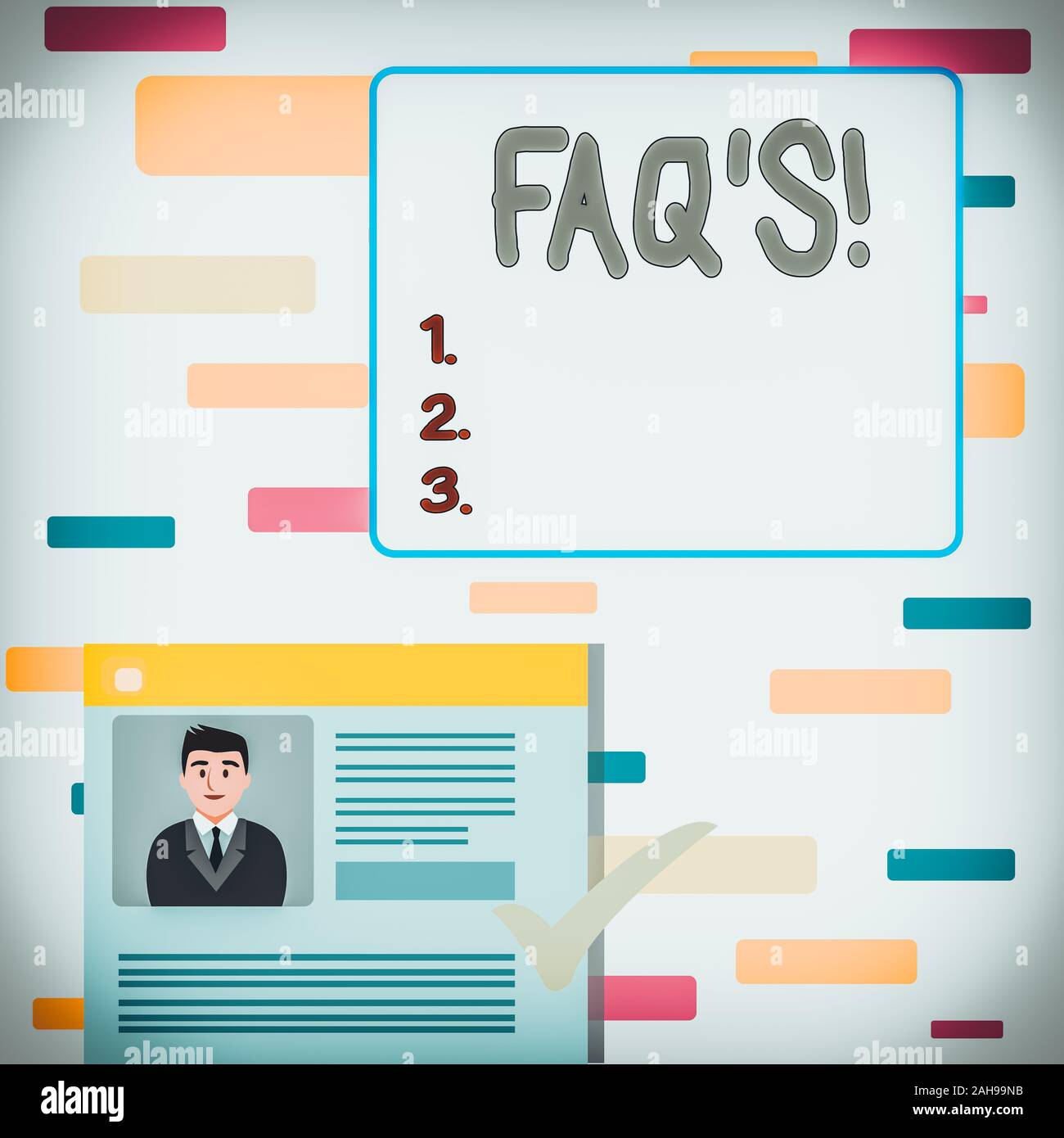 Writing Note Showing Faq S Business Concept For List Of Questions And Answers Relating To