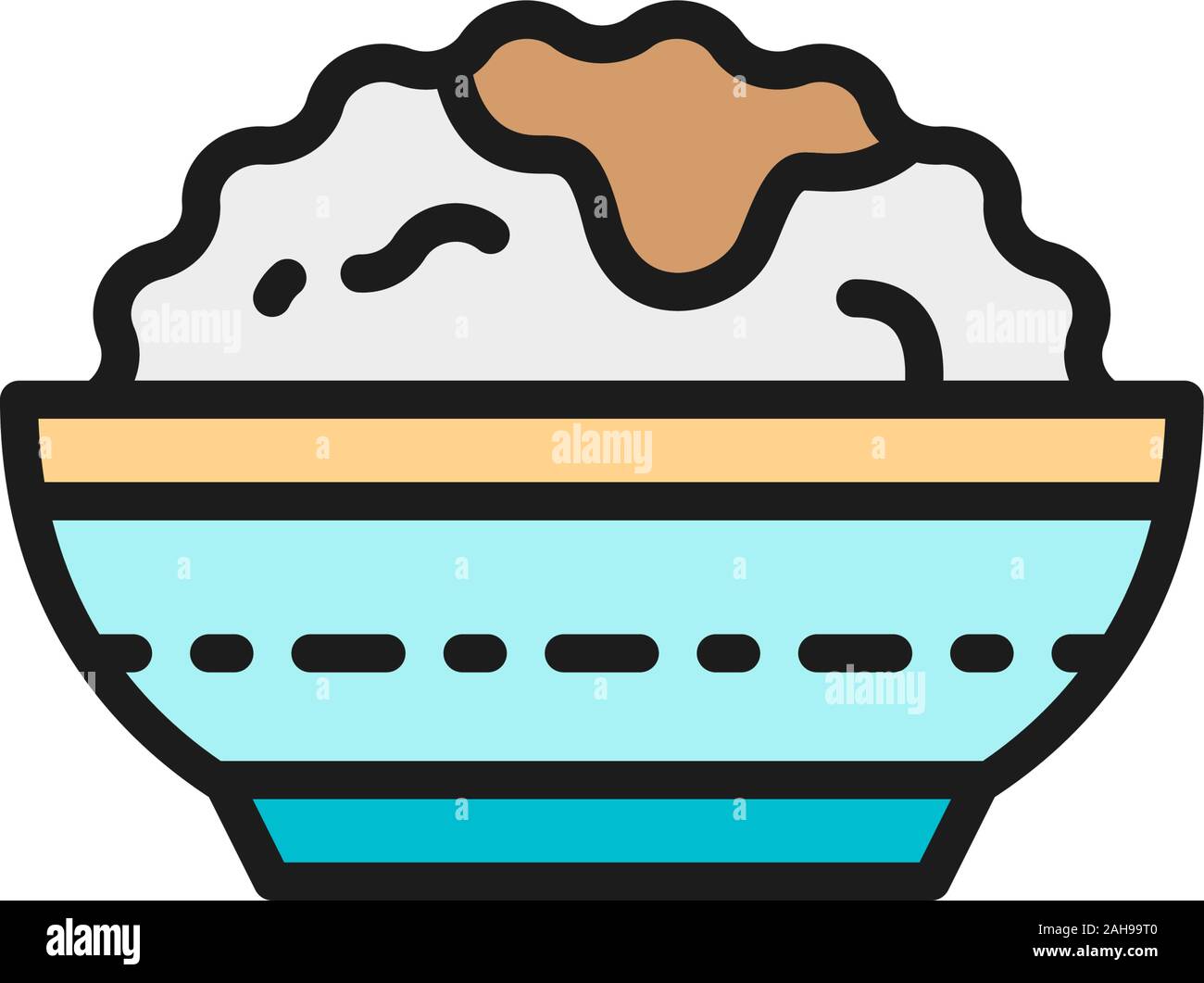 Japanese steamed rice Stock Vector Images - Alamy