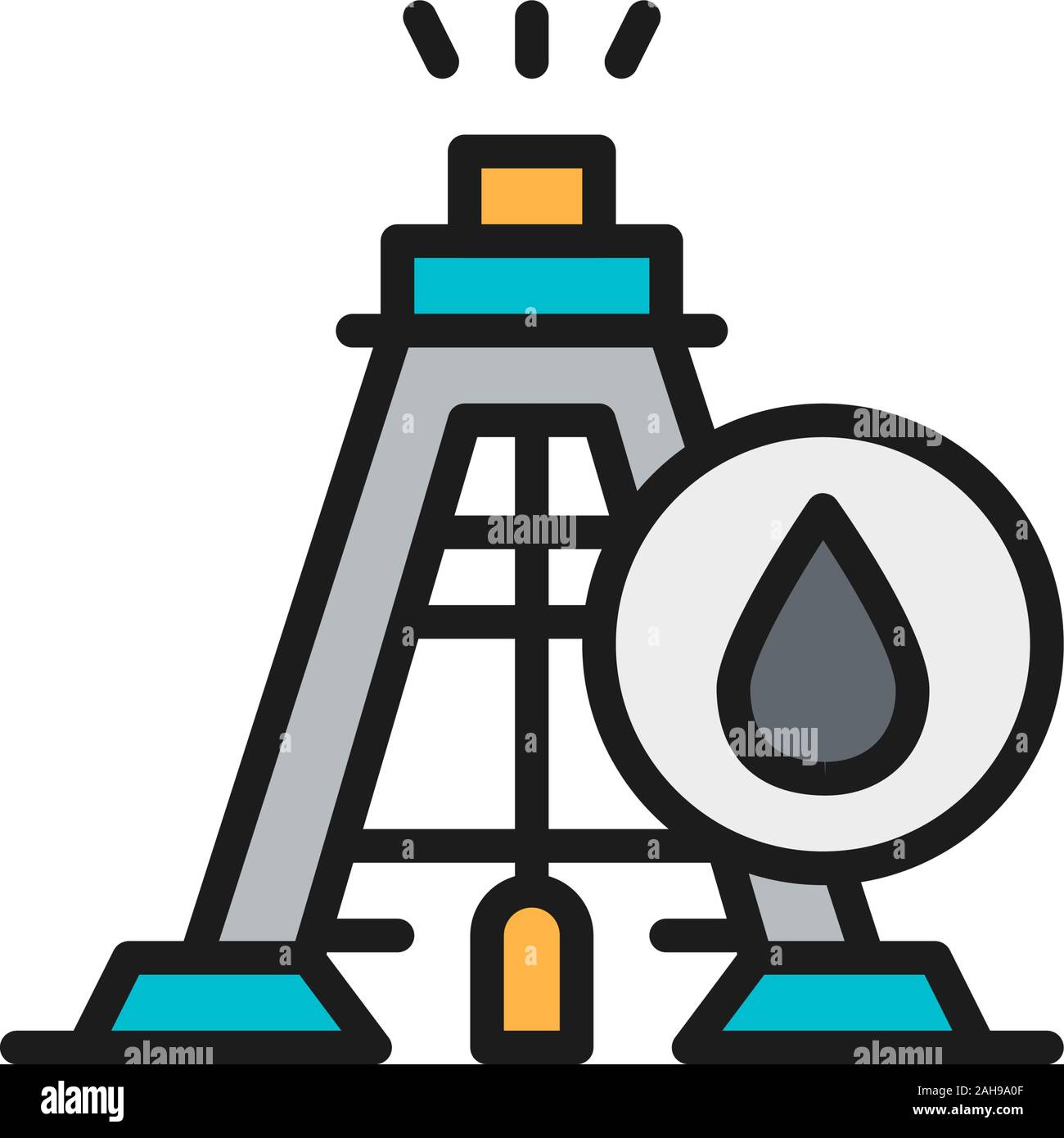 Arabian oil rig industry hi-res stock photography and images - Alamy