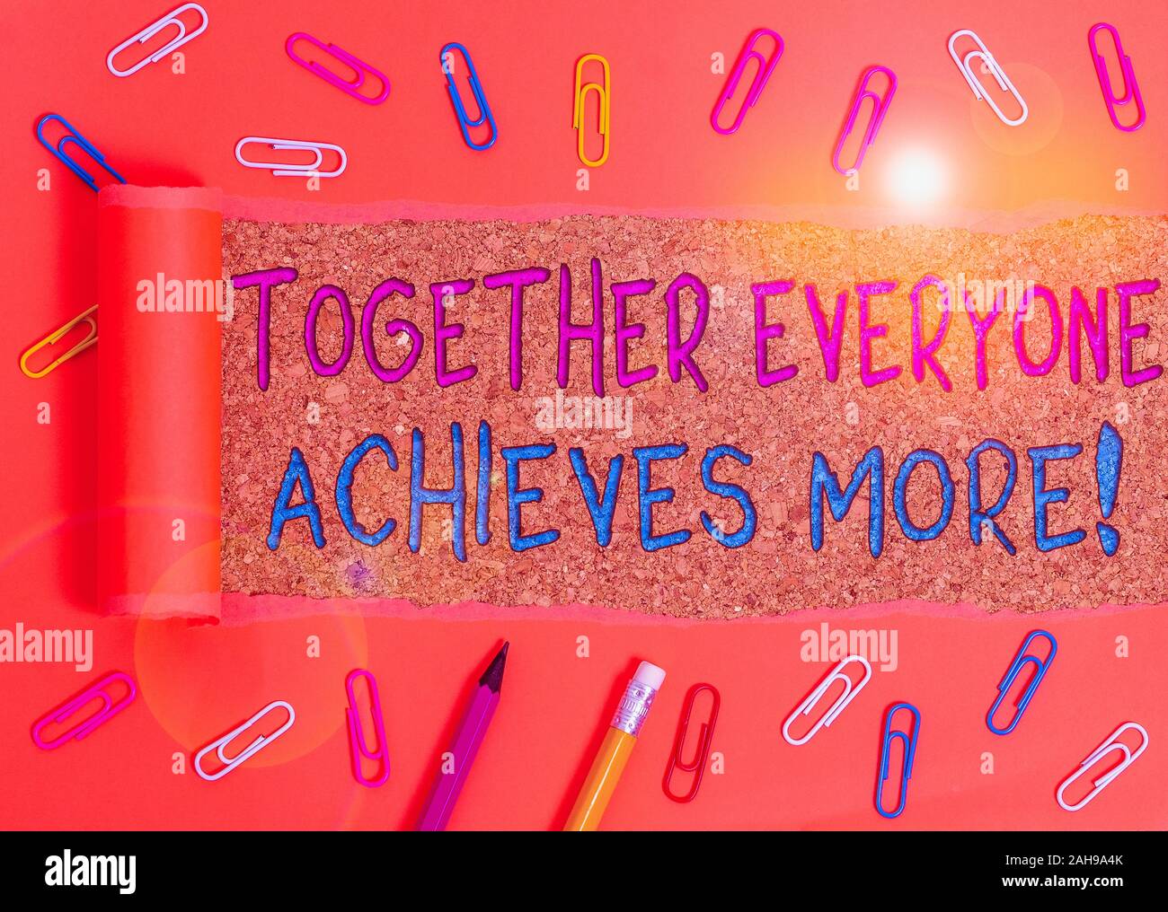 Word writing text Together Everyone Achieves More. Business photo ...