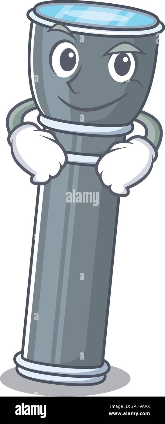 Cool flashlight Scroll mascot character with Smirking face Stock Vector ...