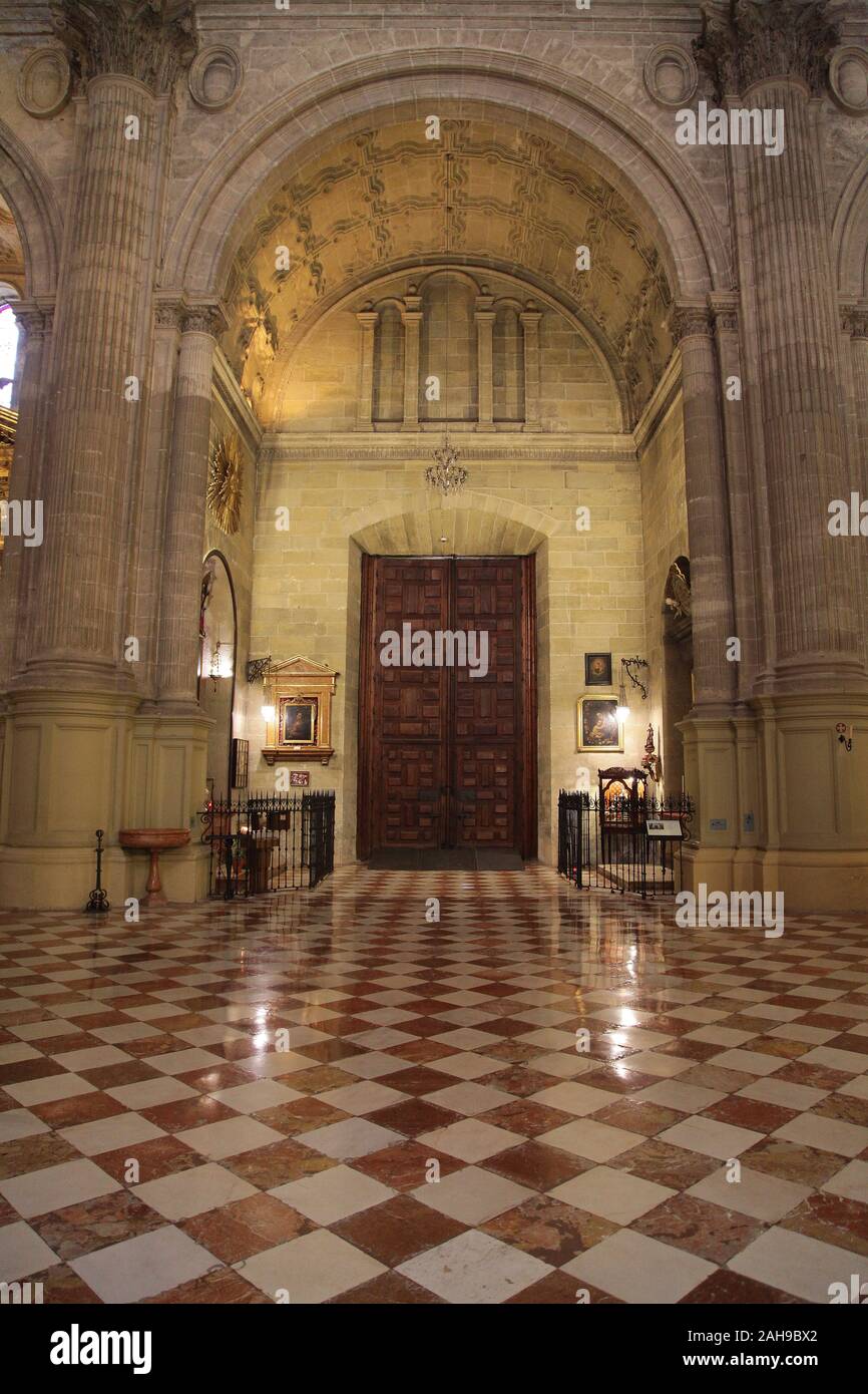 Exit door to the church of the Sacrarium in the Cathedral of Our Lady ...