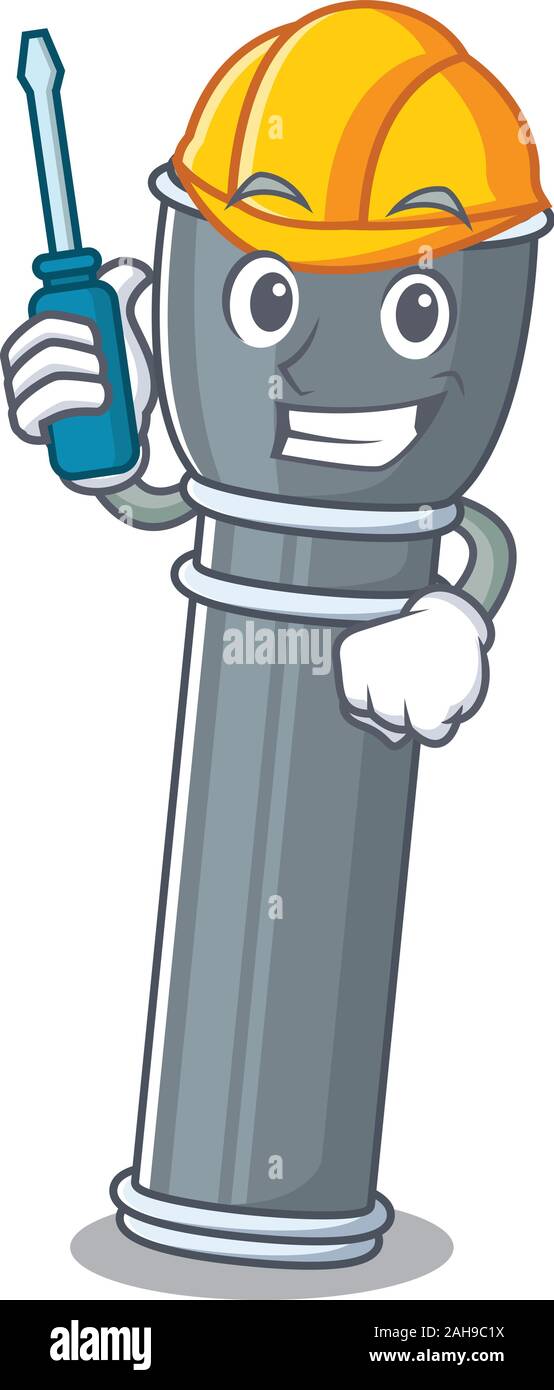 Smart automotive flashlight Scroll presented in cartoon character ...