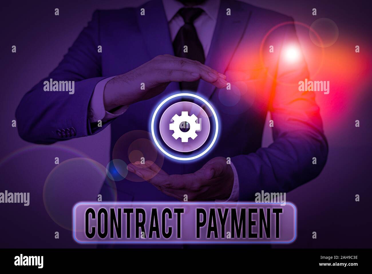 Text sign showing Contract Payment. Business photo text payments made ...