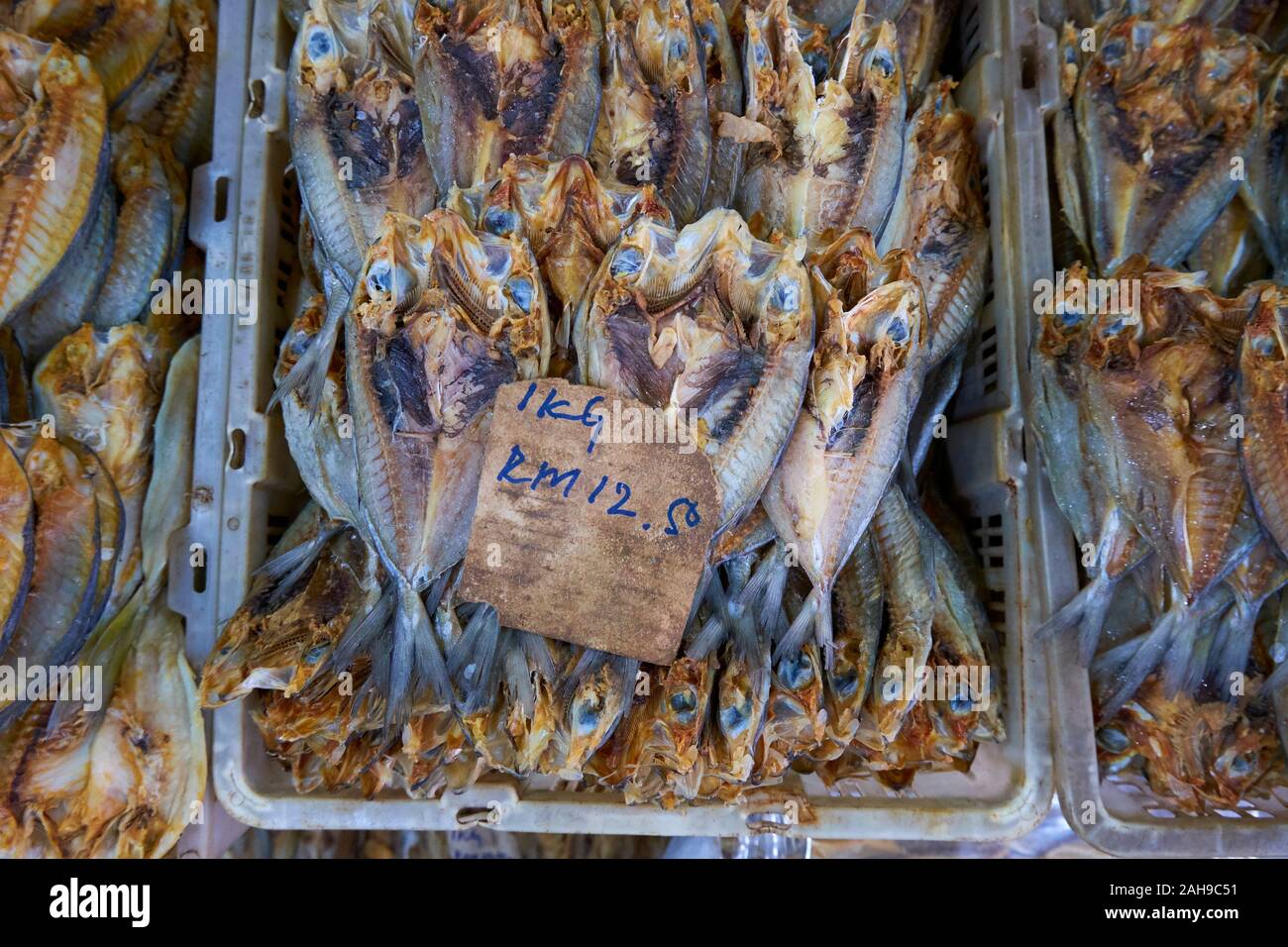 Inside Pasar Tanjung, the specialty is dried fish, all from local ...
