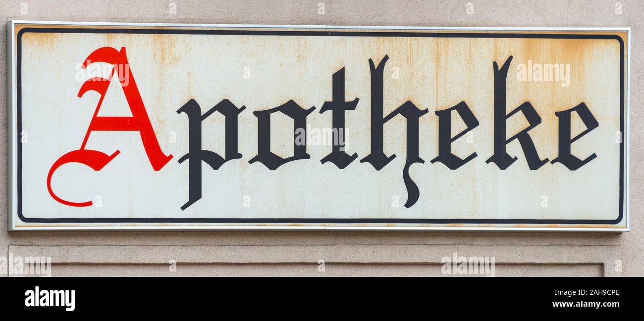 German pharmacy hi-res stock photography and images - Alamy