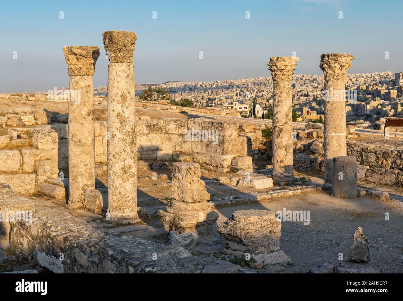 Byzantine Church, Amman Citadel, Amman, Jordan Stock Photo - Alamy