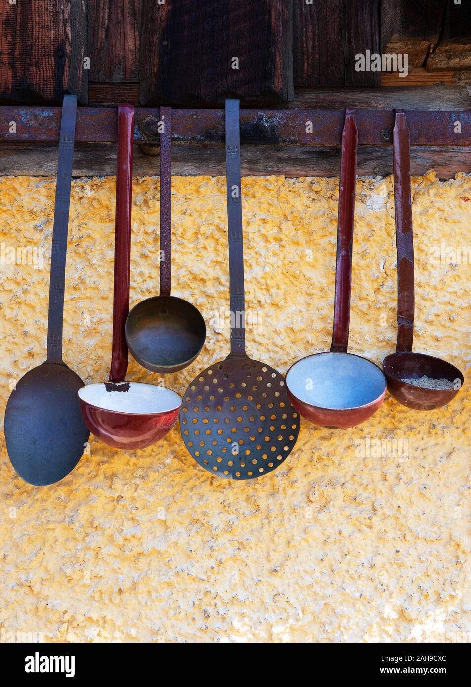 Ladles on wall hi-res stock photography and images - Alamy