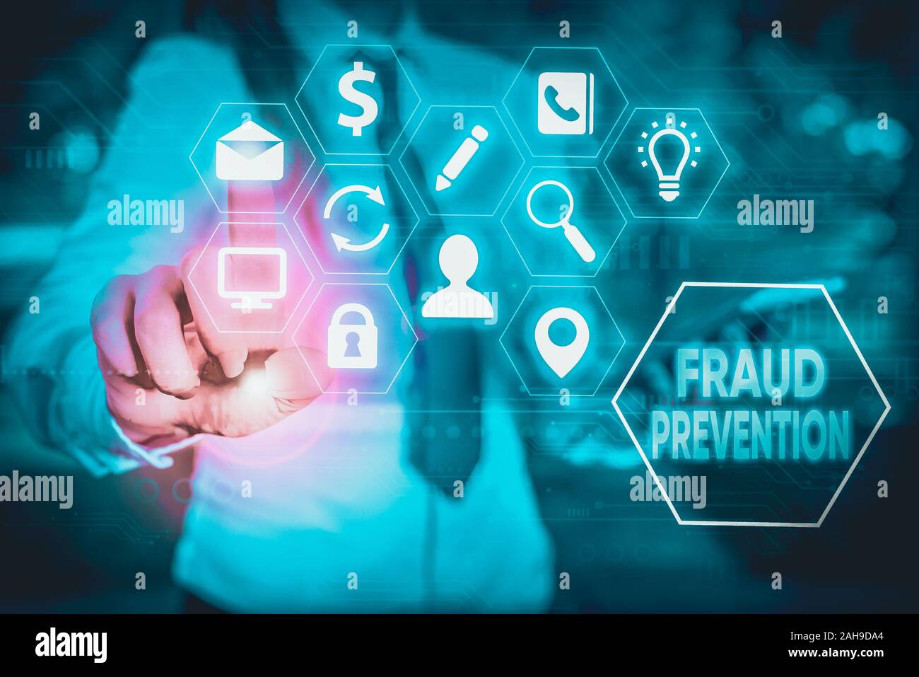Writing note showing Fraud Prevention. Business concept for the act of ...