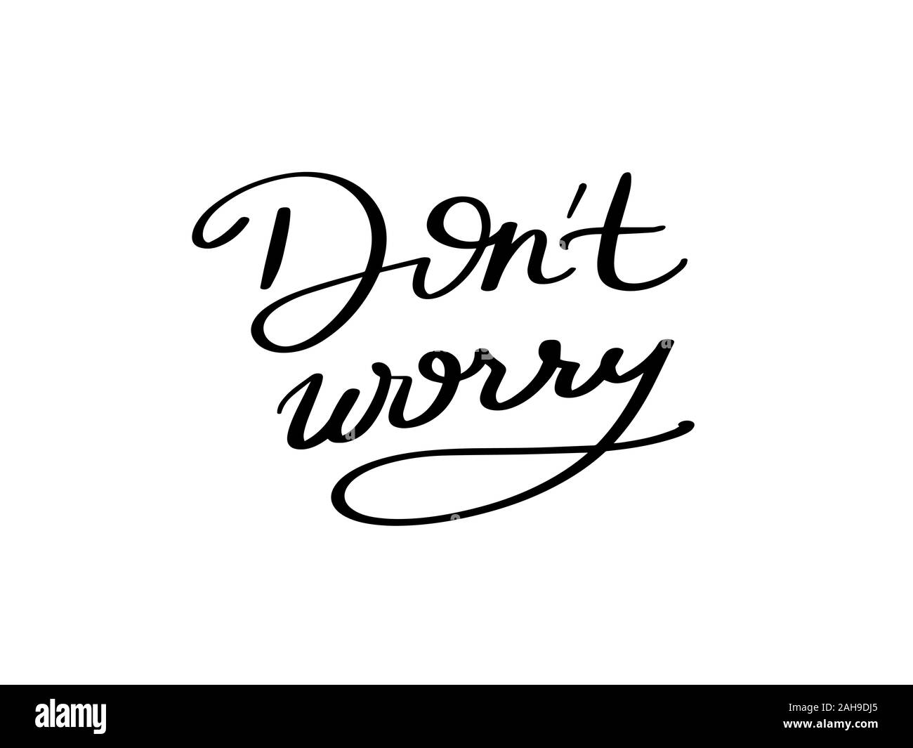 Do not worry.Vector illustration Stock Vector Image & Art - Alamy