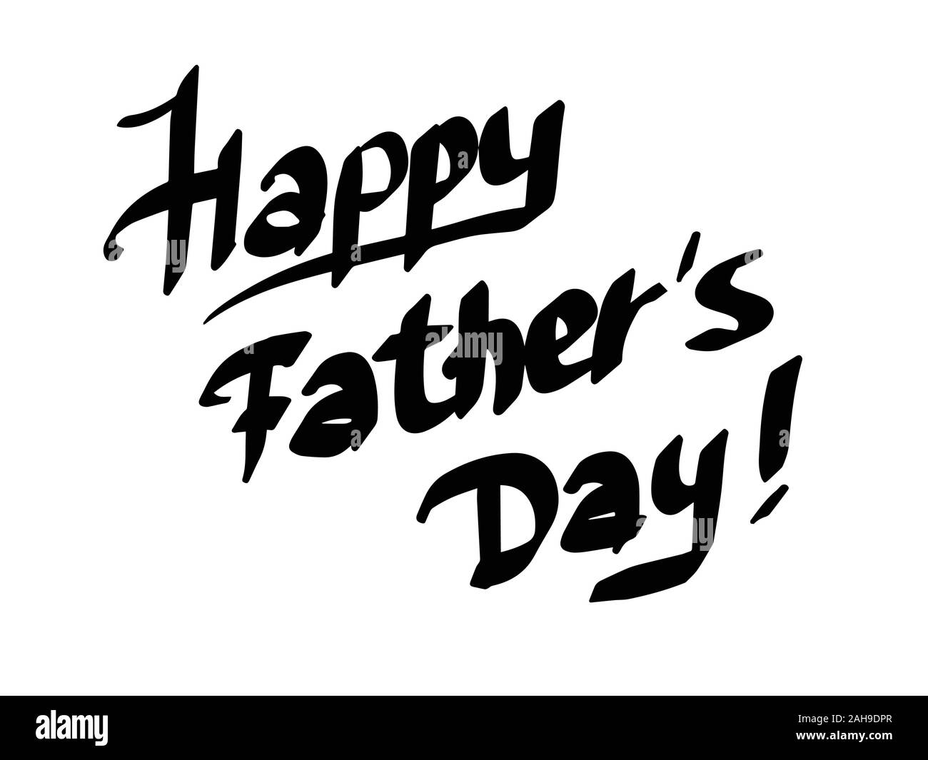 Happy Father s Day Calligraphy greeting card Stock Vector Image & Art ...