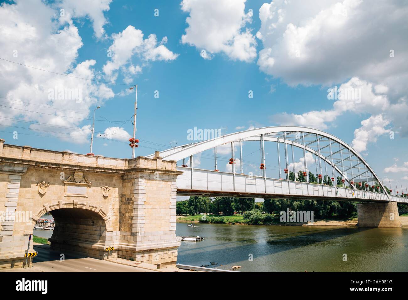 Aerial view river tisza hi-res stock photography and images - Alamy