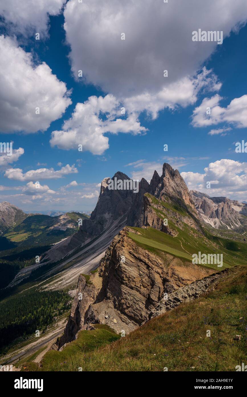 Panorama from seceda mountain hi-res stock photography and images - Alamy