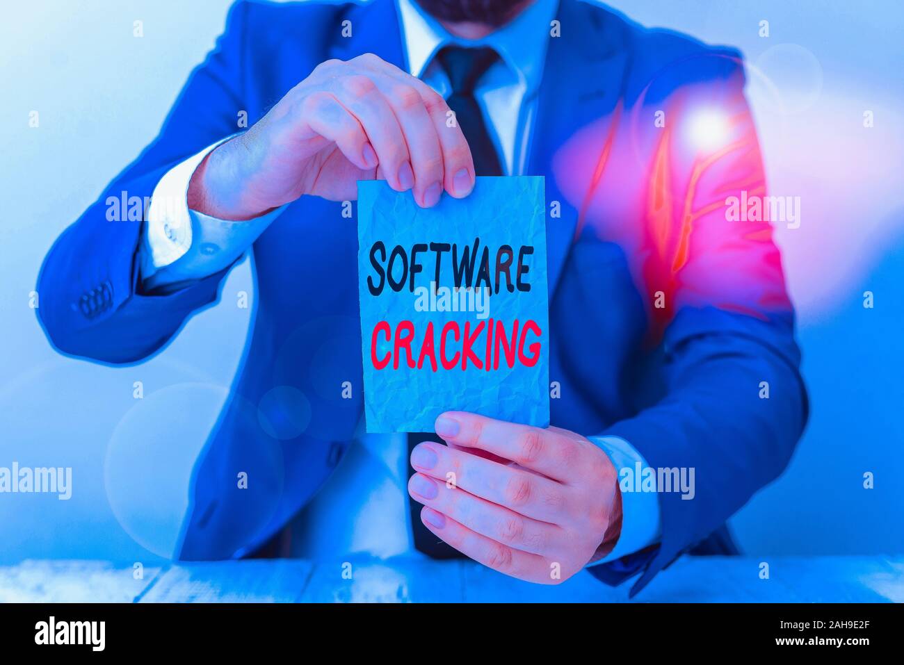 Conceptual hand writing showing Software Cracking. Concept meaning ...