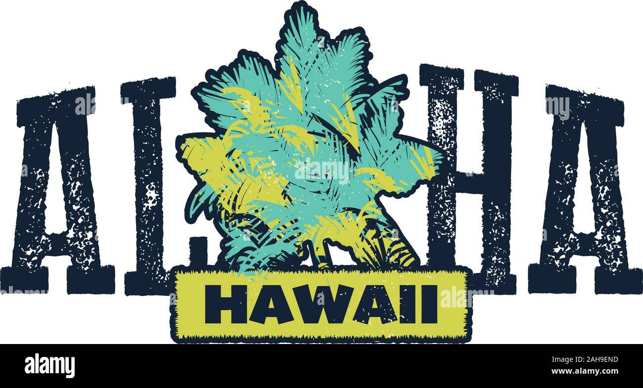 Aloha vector illustration Stock Vector Image & Art - Alamy