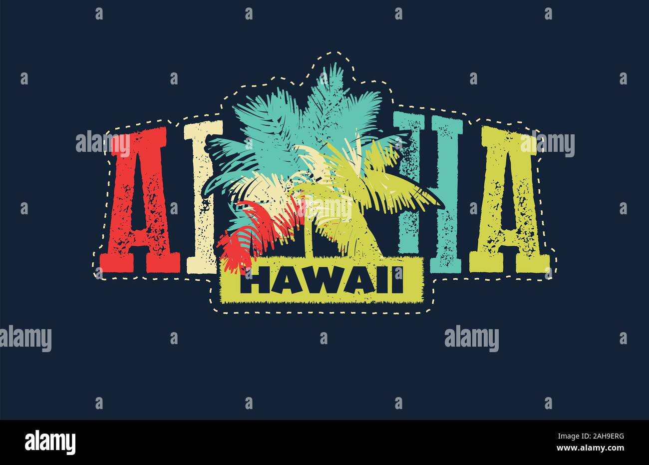 Aloha vector illustration Stock Vector Image & Art - Alamy