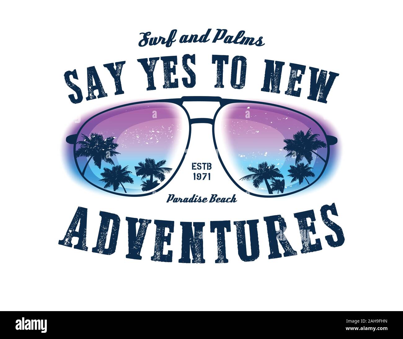 Say yes to new adventures. Vector background Stock Vector Image & Art ...