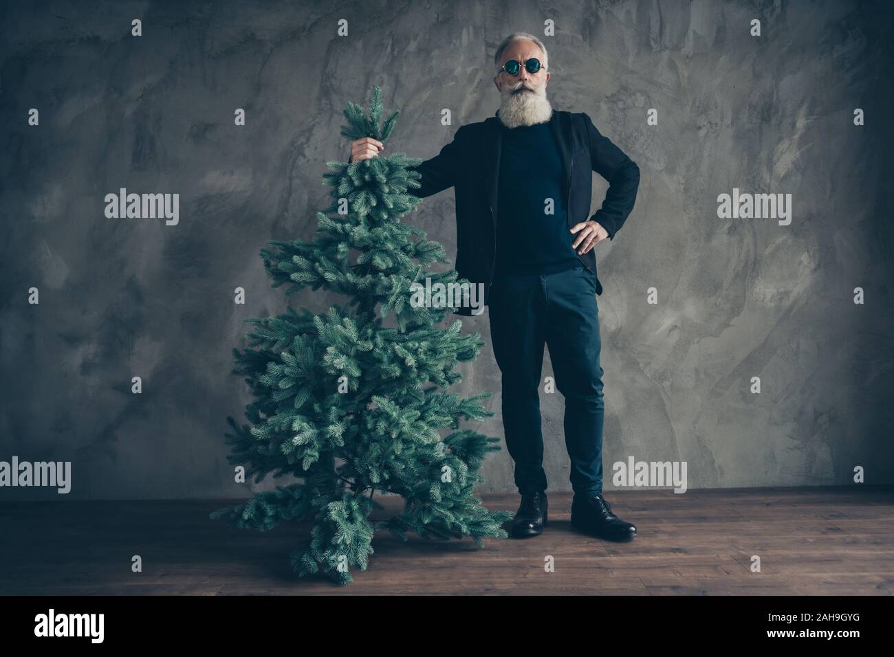 Man holding fir tree hi-res stock photography and images - Alamy