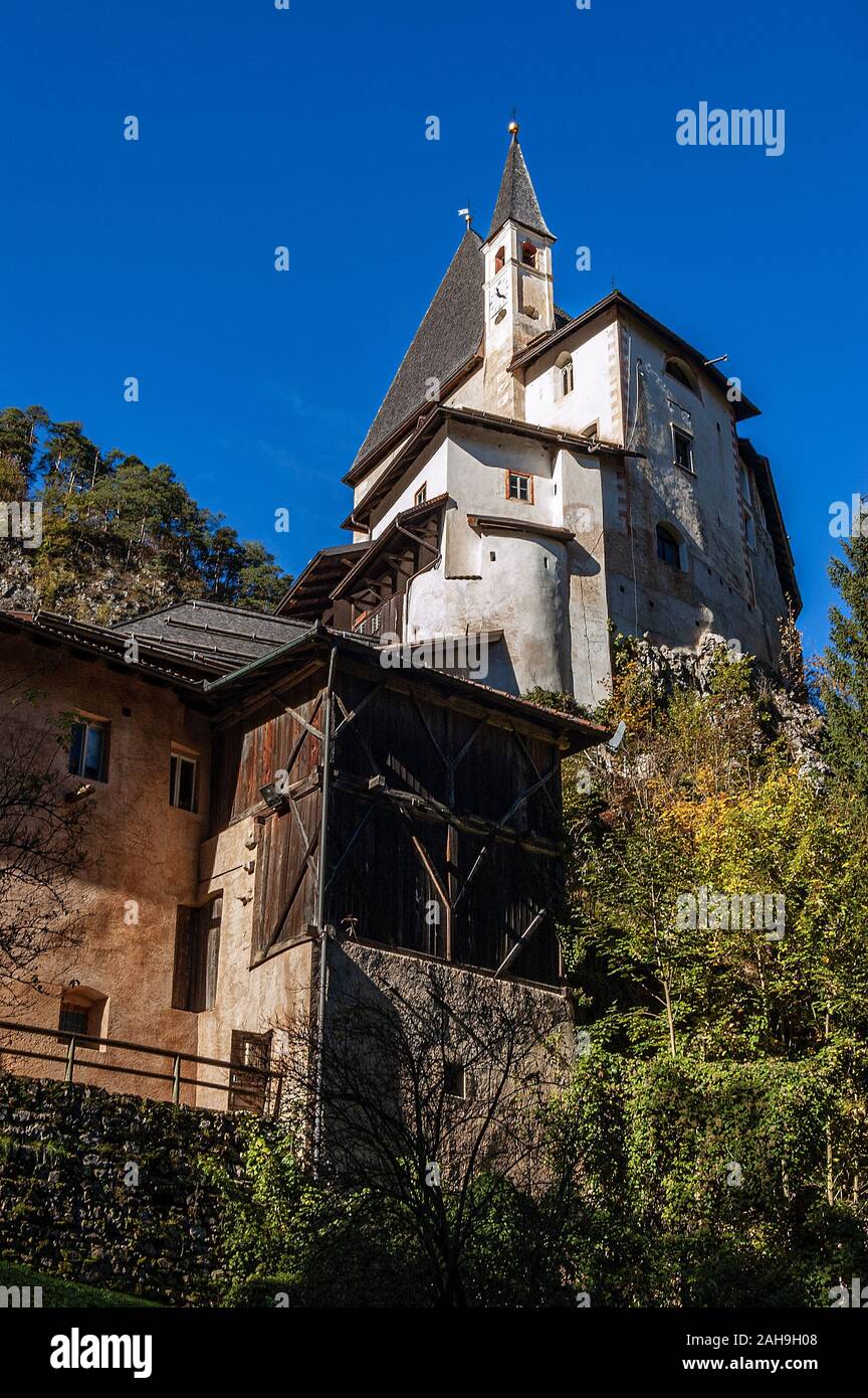 Santuario di San Romedio (1000-1918). Shrine dedicated to the hermit ...