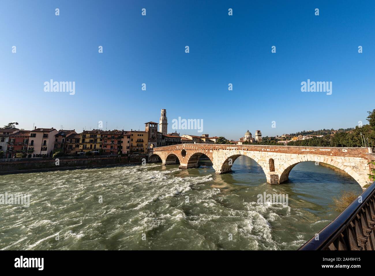 Ponte Pietra (Stone bridge), I century B.C. The oldest Roman monument ...