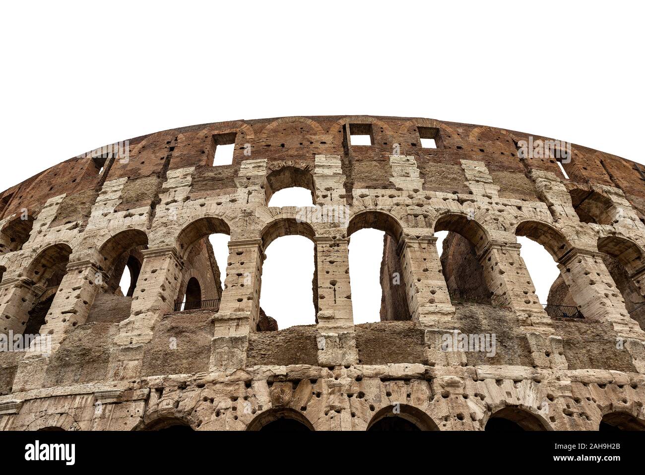 Colosseo of Rome isolated on white background, Amphitheatrum Flavium 72 ...