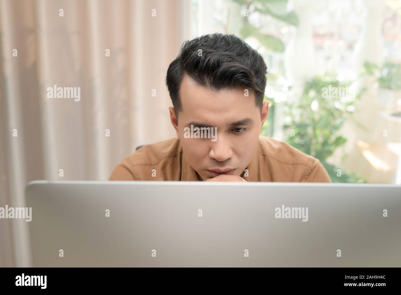 stressed business man in the office Stock Photo - Alamy
