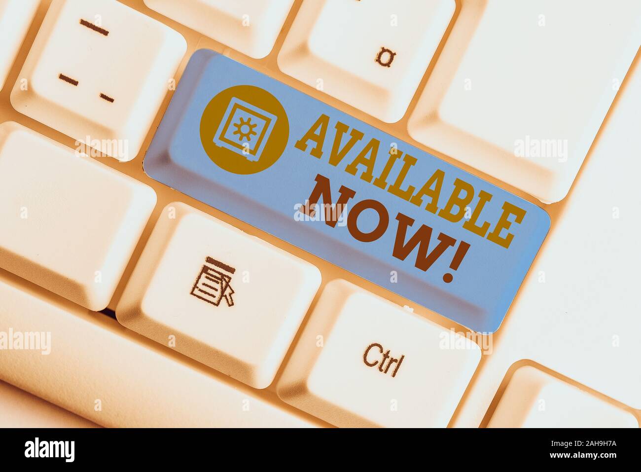 Text sign showing Available Now. Business photo text you can find it ...