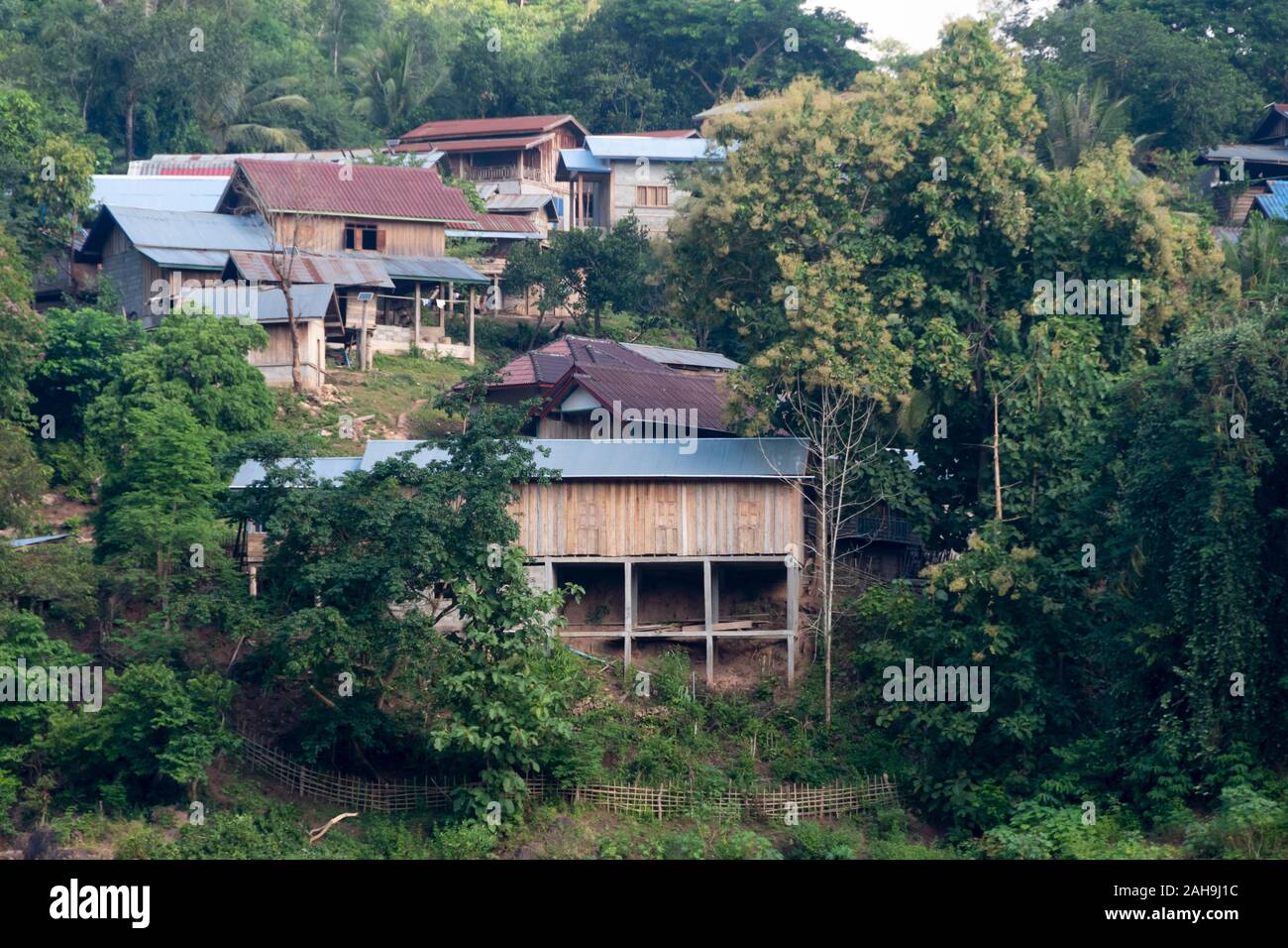 Traditional lao village house hi-res stock photography and images - Alamy