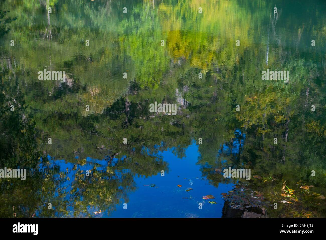 Reflections on water Stock Photo - Alamy