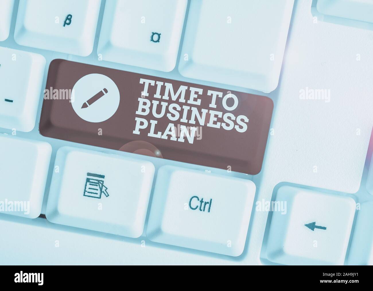 Text sign showing Time To Business Plan. Business photo showcasing ...