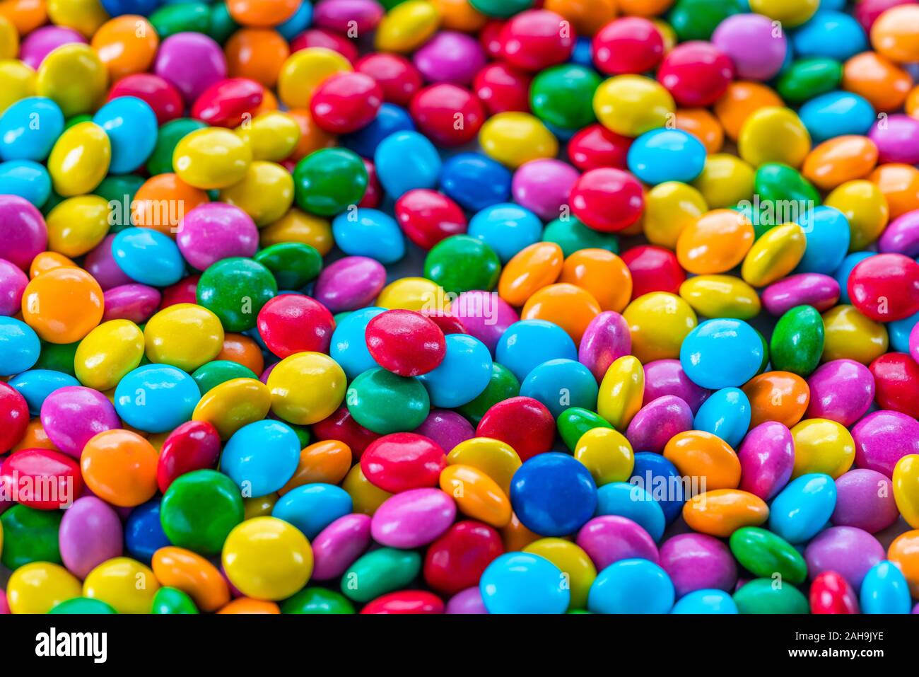 Colorful candy sweets as background and texture - closeup with ...