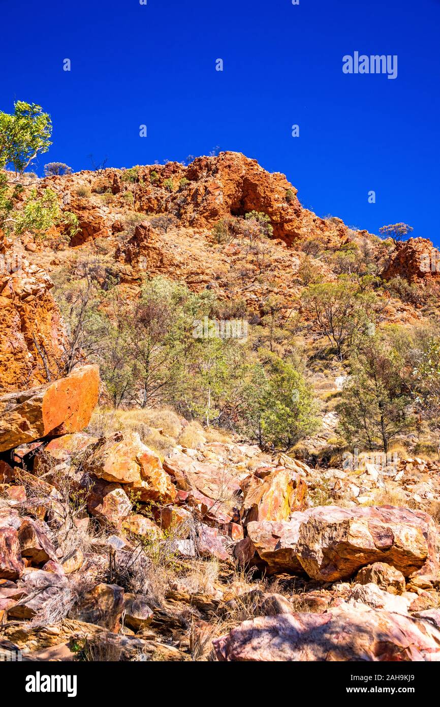 Redbank Gorge is a gap in the West MacDonnell Ranges in the Northern ...