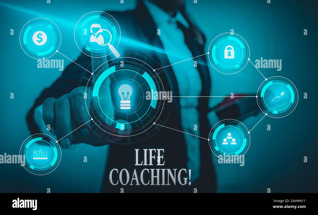 Text sign showing Life Coaching. Business photo text demonstrating ...